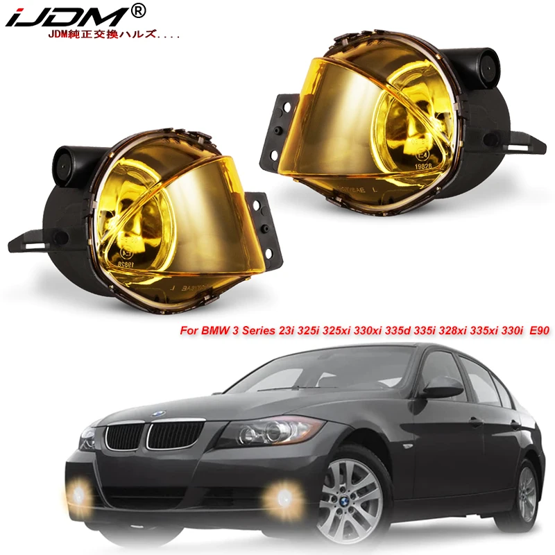 iJDM Golden Yellow Front Fog Driving Light For 2005-2008 BMW E90 E91 ...