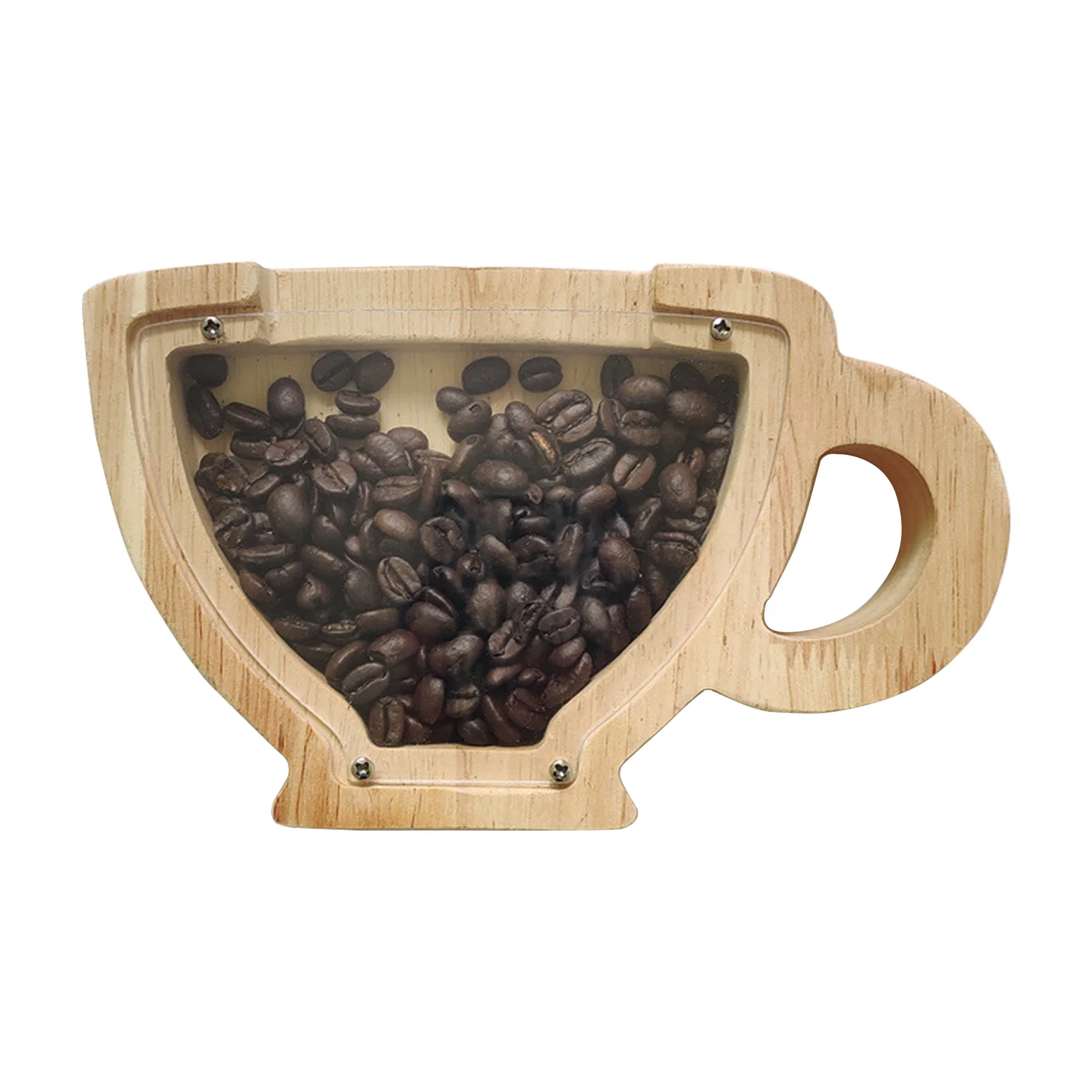 Unique-Wood-Teacup-Coffee-Bean-Storage-Decor-Creative-Money-Bank-Box ...
