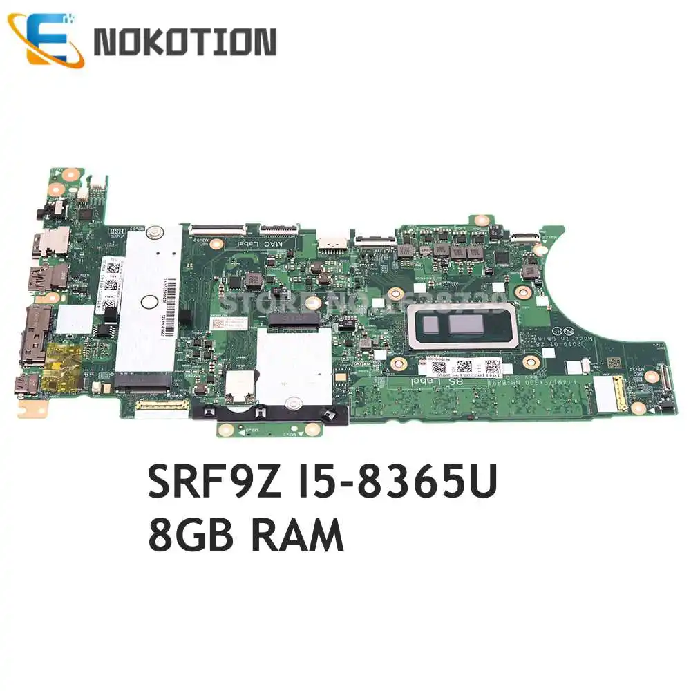 Para Lenovo ThinkPad Laptop Motherboard SRF9Z T490S I5 8365U + GB de ...