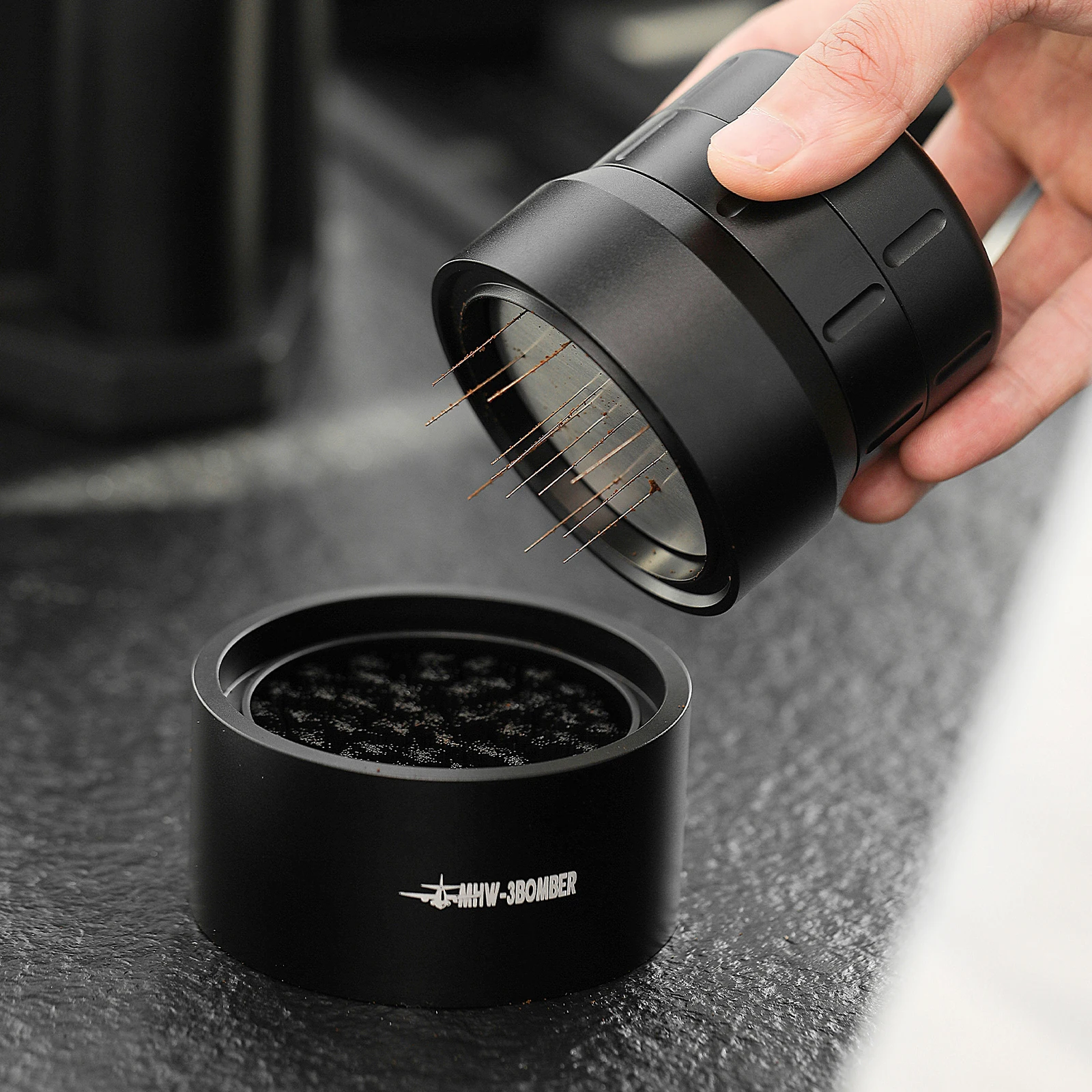 Espresso-Coffee-Stirrer-Needle-Distribution-and-Stand-51mm-58mm-Coffee ...