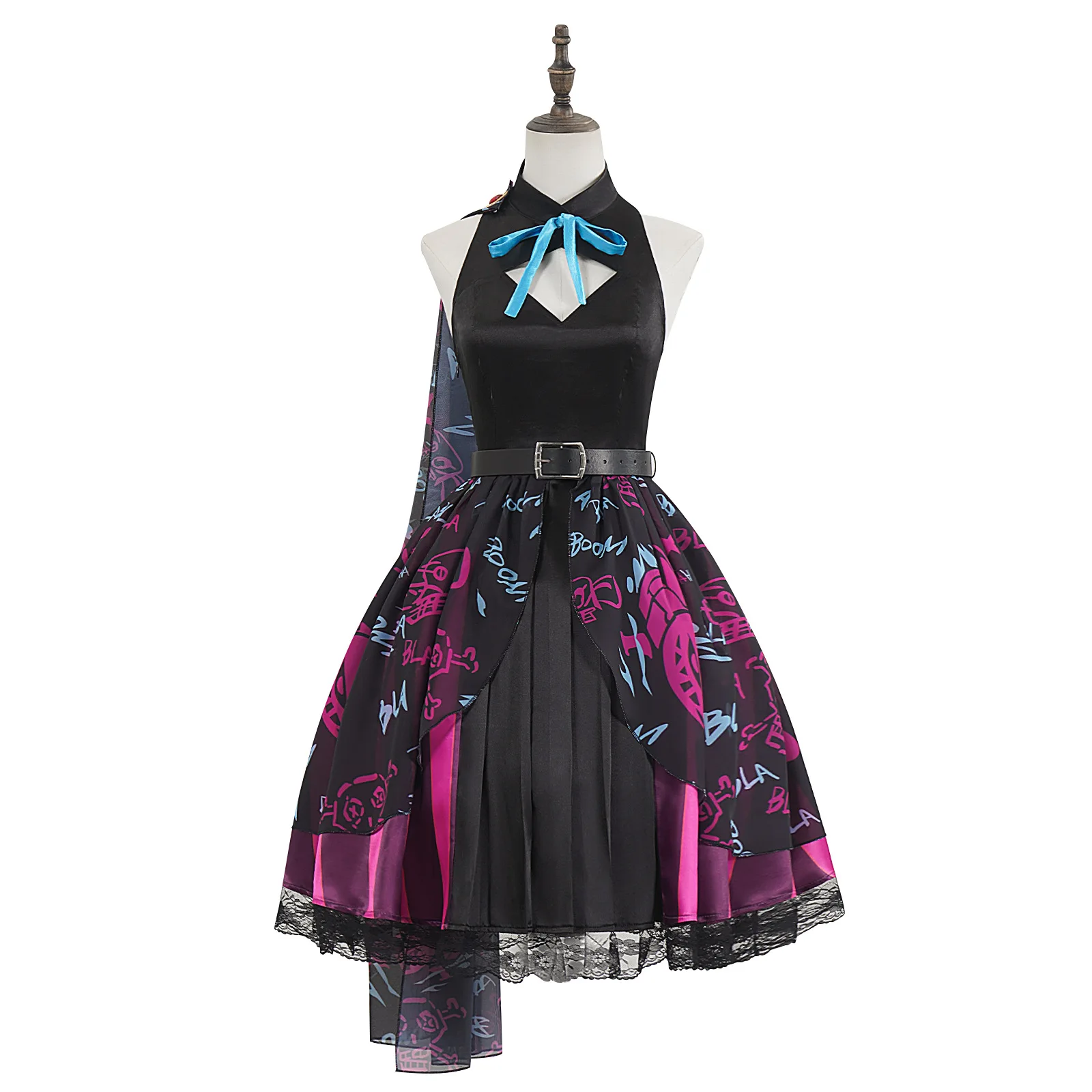 Game Jinx Powder LOL Cosplay Costume Dresses Woman Halloween Carnival ...