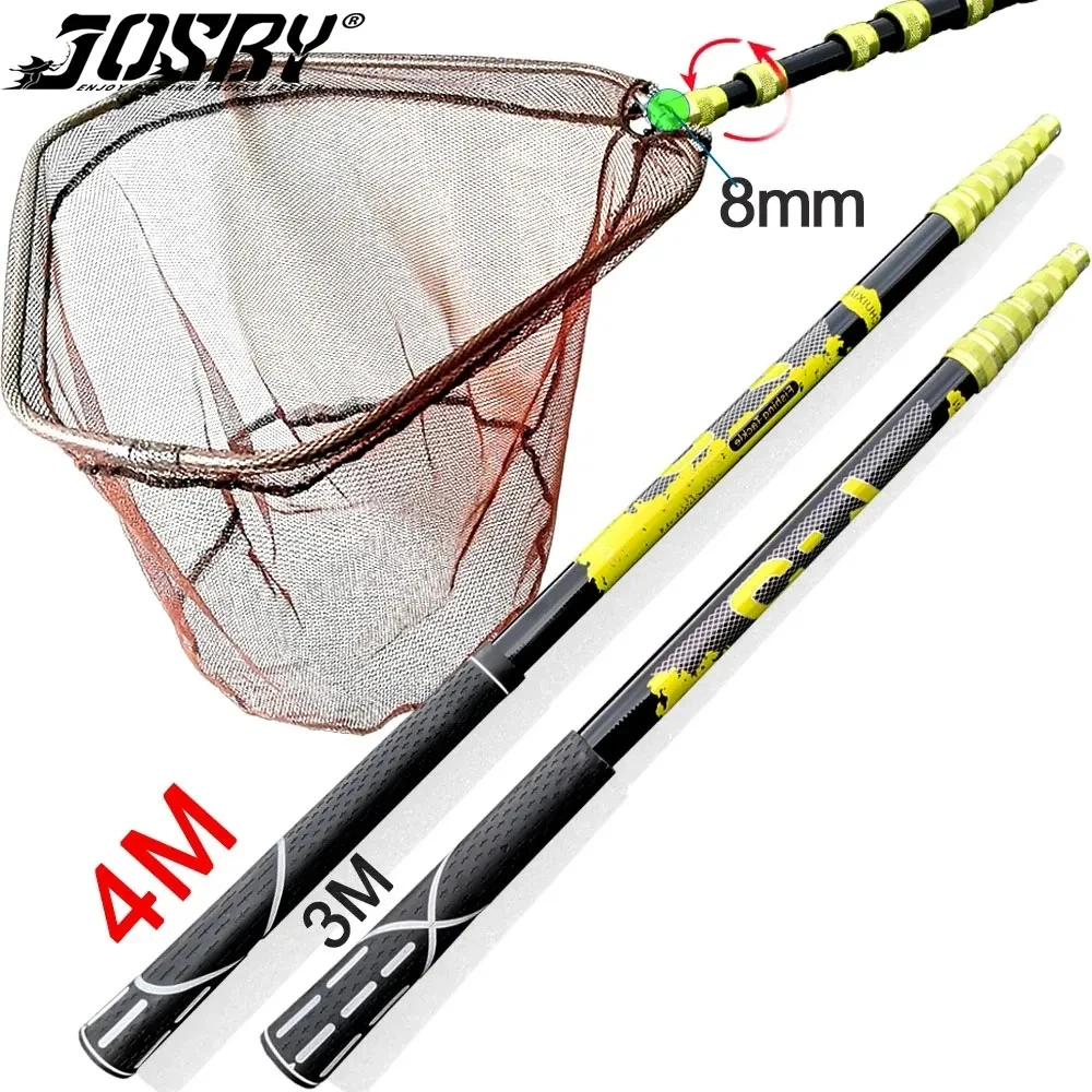 JOSBY-Dip-Net-Folding-Portable-Fishing-Net-Ultra-Light-Carp-Sea-Carbon ...