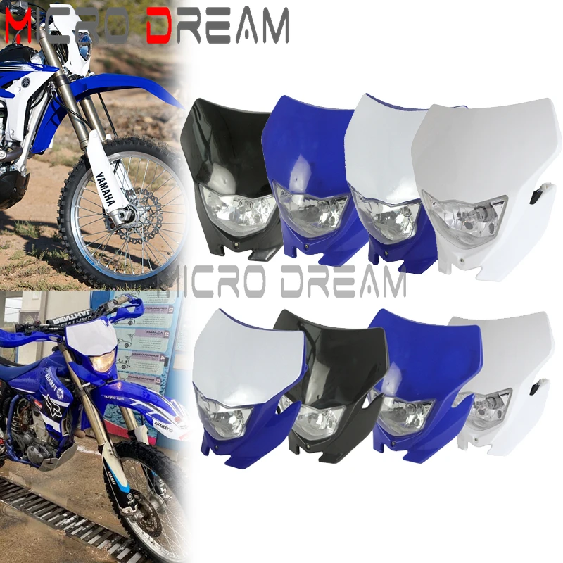 Motocross-Off-Road-Dual-Sport-Headlight-HI-LO-Beam-Bulb-LED-Front-Lamp ...