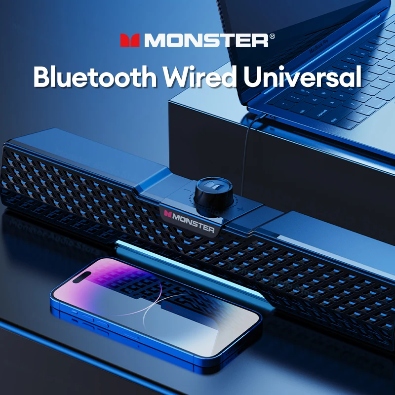 Monster-Altavoz-Bluetooth-5-3-G02MK-reproductor-de-Audio-de-escritorio ...