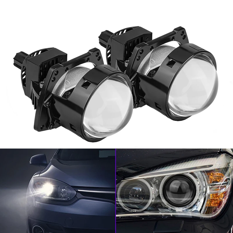 100W Bi-LED Projector Lens Car 3inch LED Head Light Lenes H4 H7 9005 ...