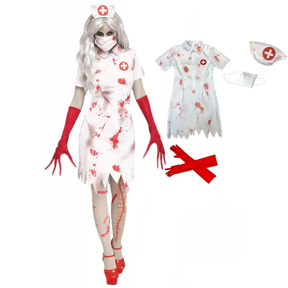 Lady-Horror-Bloody-Nurse-Costume-Cosplay-Zombie-Vampiress-for-Adult ...