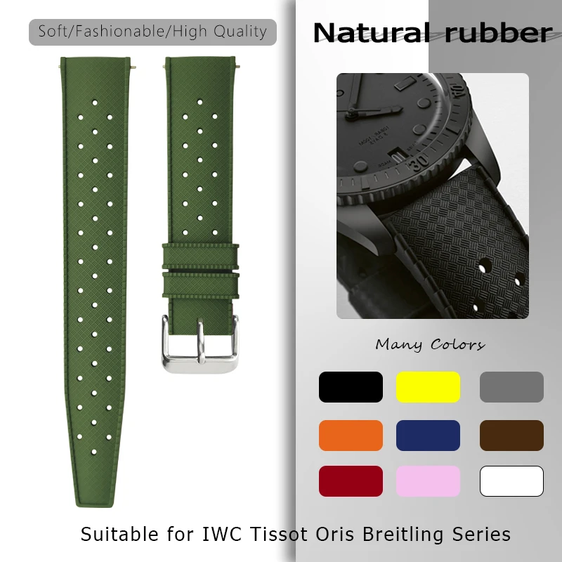 Quick Release Bubber Watch Strap for Oris Divers Sixty-Five Date Tissot ...