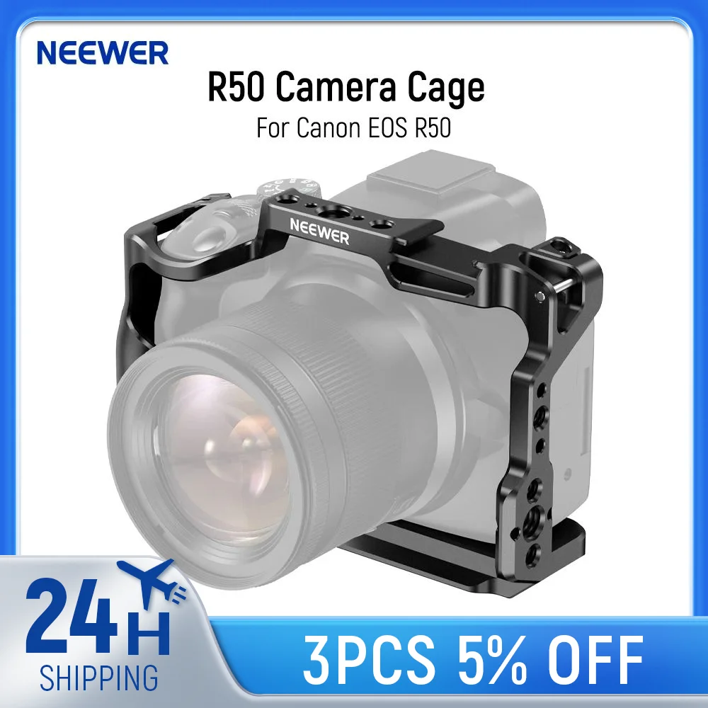 NEEWER-R50-Camera-Cage-Compatible-with-Canon-EOS-R50-Aluminum-Video-Rig ...