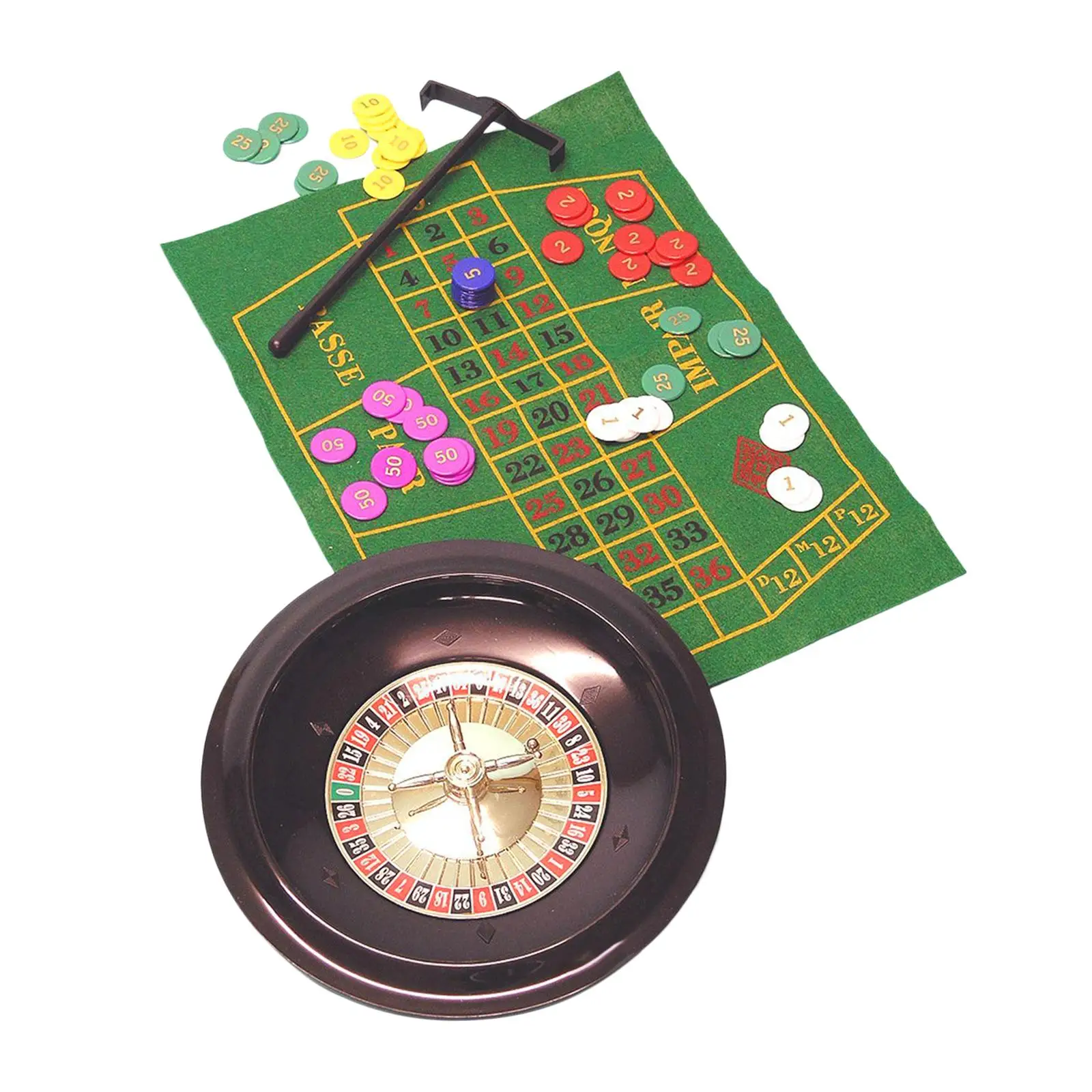 10-Inches-Roulette-Wheel-with-100-Chips-and-Table-Mat-for-Bar-KTV-Night ...
