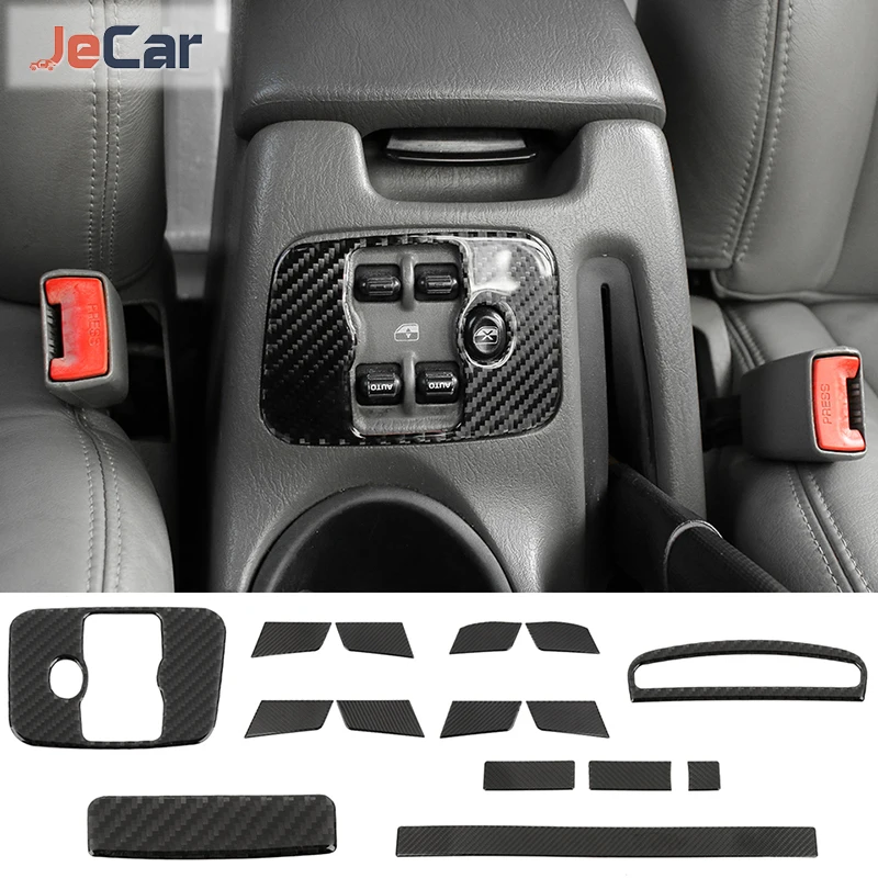 JeCar ABS Car Window Frame Sticker Front Reading Light Trim Center ...