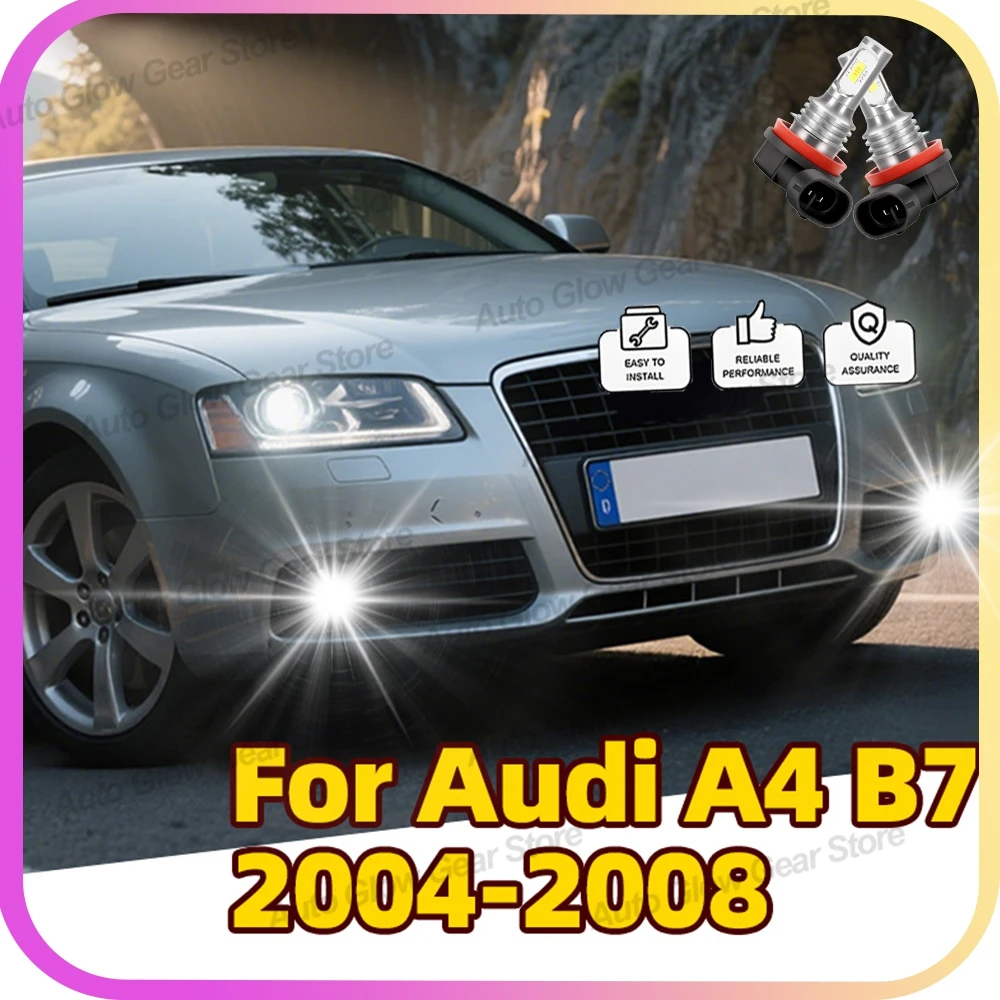 2Pcs Bright White 6000K Led For Audi A4 B7 2004 2005 2006 2007 2008 Car ...
