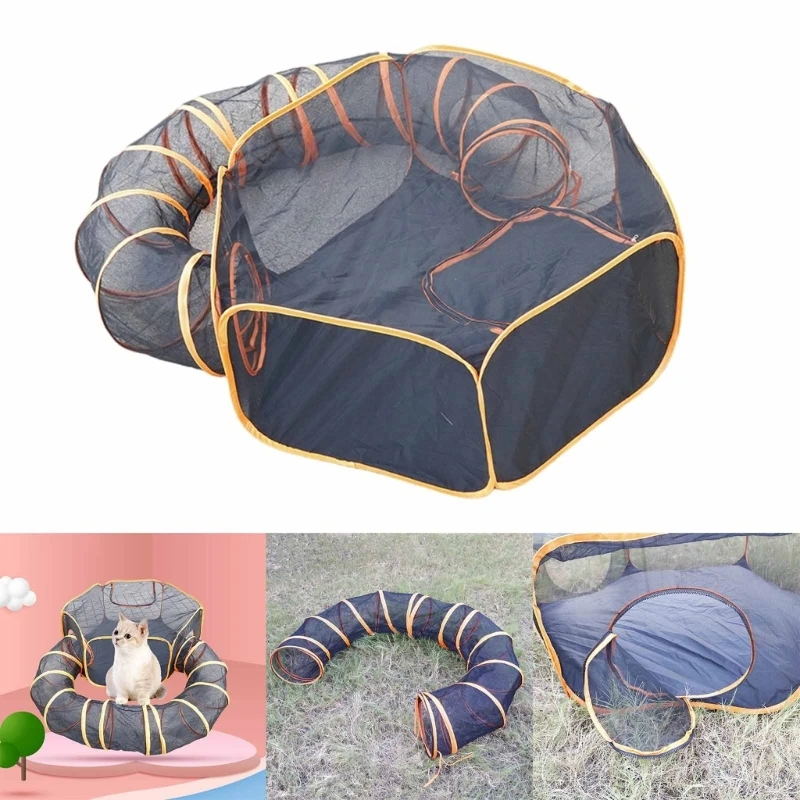 Pet-Hideaway-Tunnel-Foldable-Playpen-Small-Animal-Scratchproof-Tunnel ...