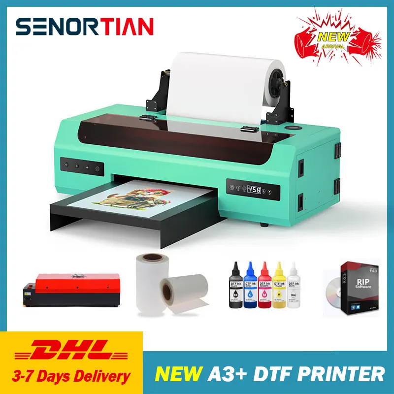 330mm A3+ Dtf Transfer Printer Epson R1390 Printhead Direct To Film Printer Tshirt Printing ...