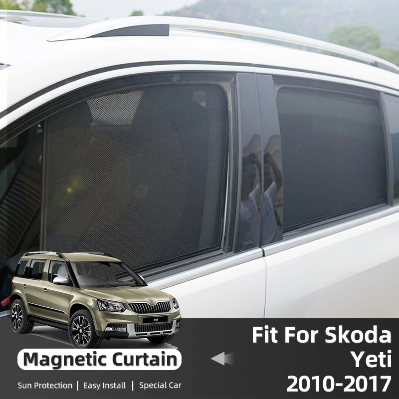 For Skoda Yeti 5L 2010-2017 Magnetic Sun Shade Car Sun Visor Front ...