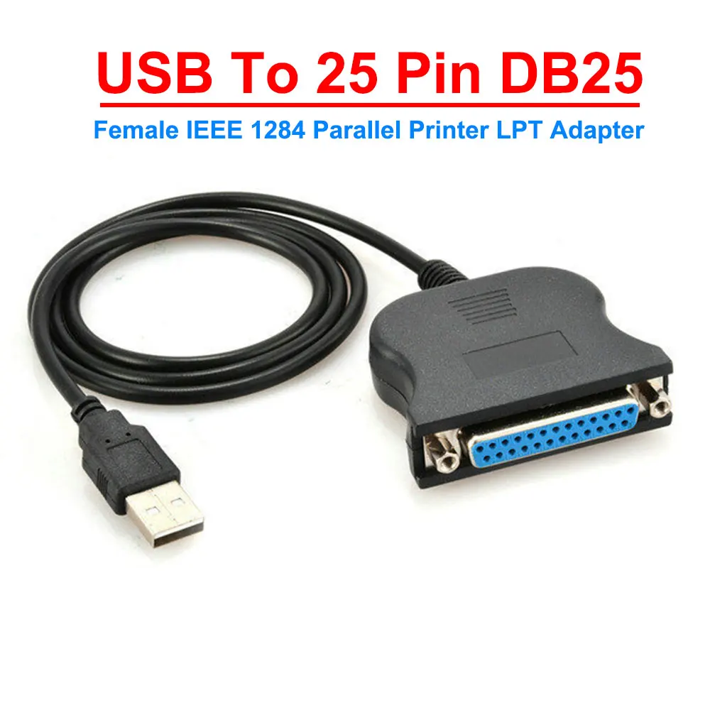 USB-To-25-Pin-DB25-Female-IEEE-1284-Parallel-Printer-LPT-Adapter-Print ...