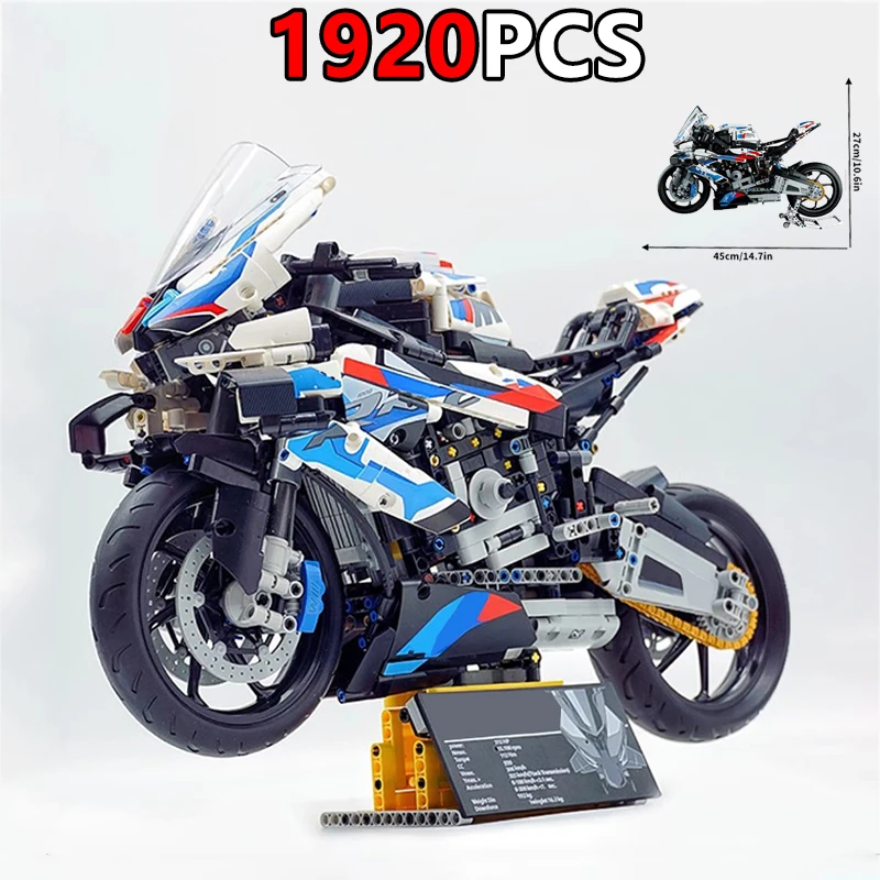 MINISO-1920pcs-Technic1000-RR-Motorcycle-Model-Kit-for-Adults-Build-and ...