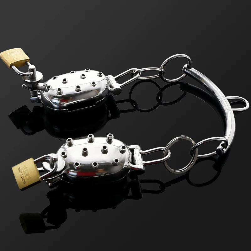 Male-Sex-Toys-Evil-Shells-Ball-Stretcher-Ball-Crusher-Spiked-CBT-Cock ...
