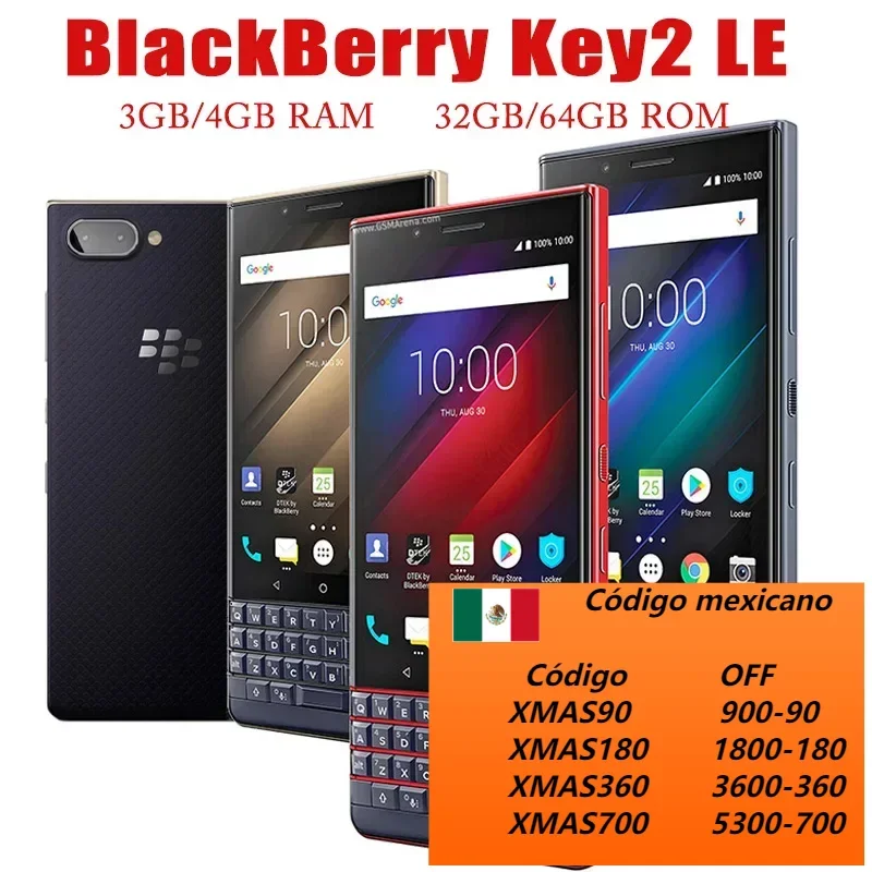 Original-Unlocked-BlackBerry-KEY2-LE-Octa-core13-MP-Mobile-Phone-4-5 ...