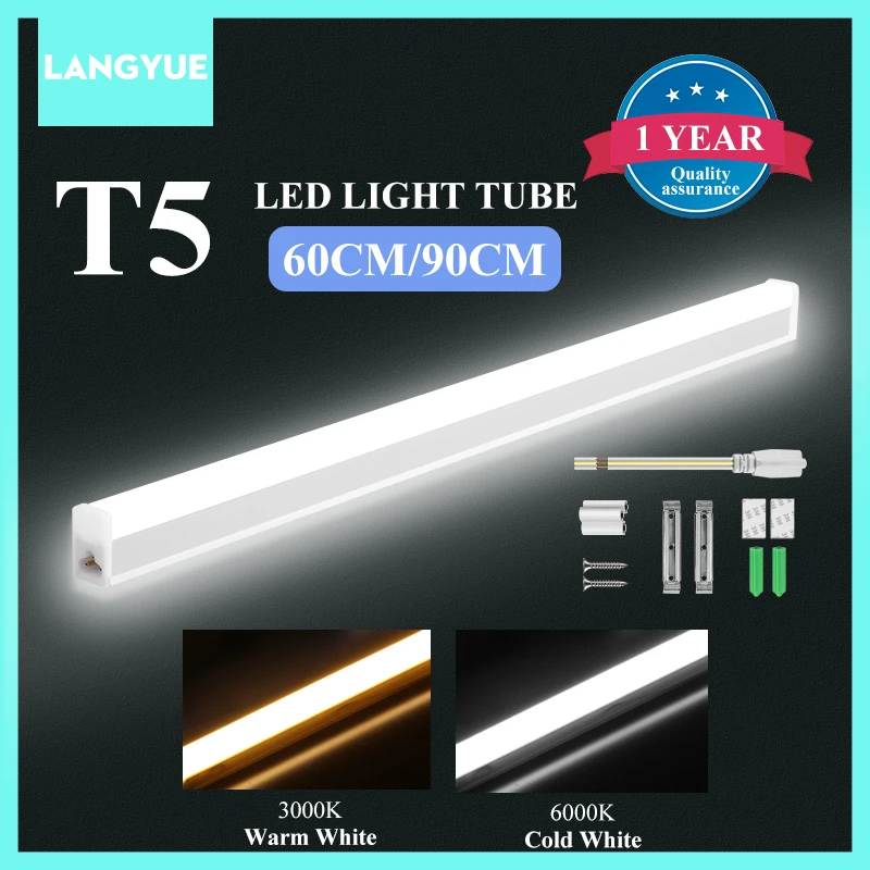 Super Bright led Tube Kitchen Closet Lamp Cabinet Light Tube 110V 0.6m ...