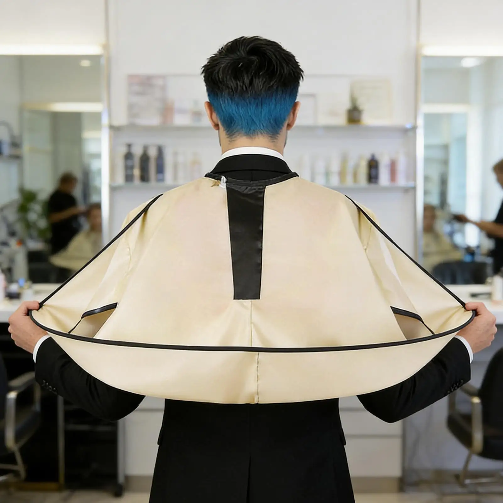 Hair Cutting Cloak Waterproof Adult Hair Cutting Cloak Foldable ...