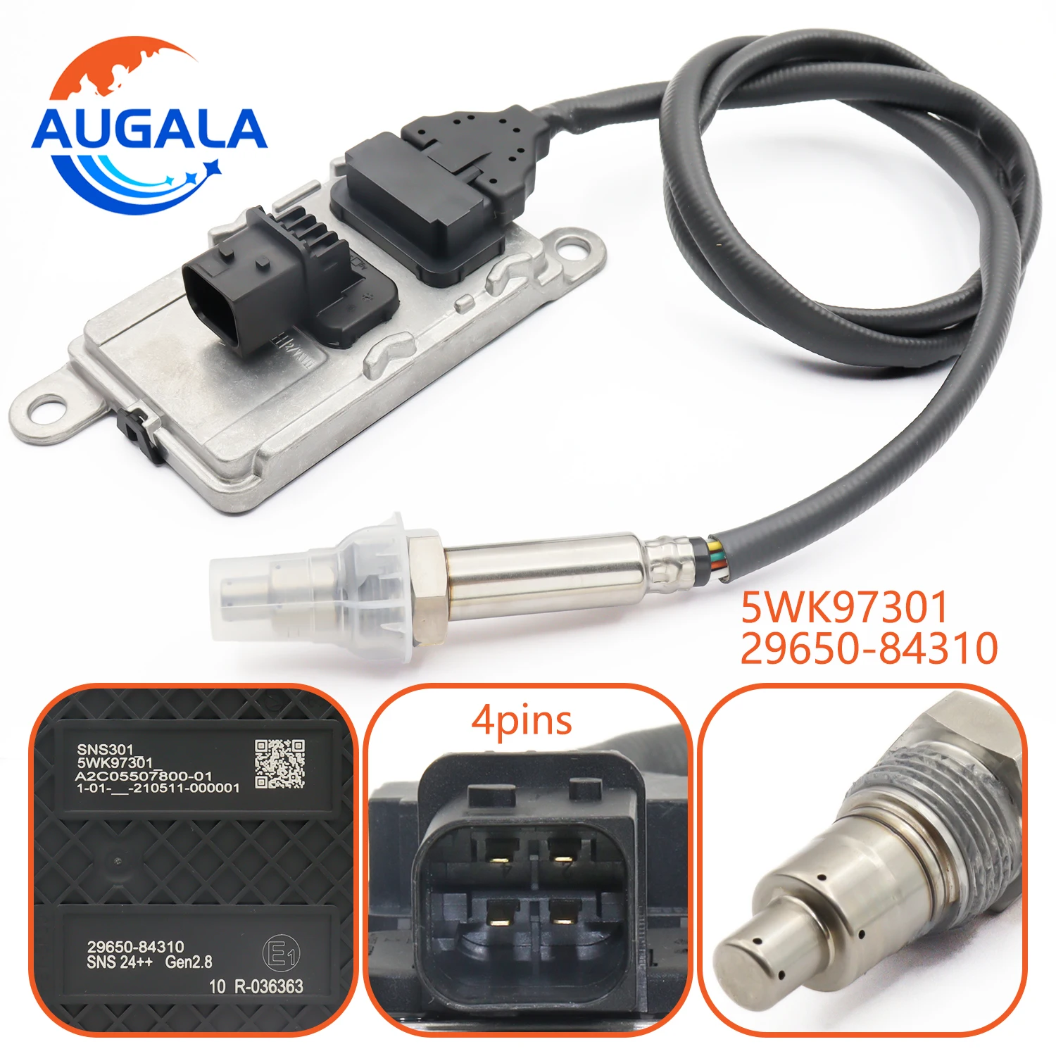 AUGALA-24V-Nitrogen-Oxide-Sensor-NOx-Sensor-29650-84310-For-Hyundai-E ...