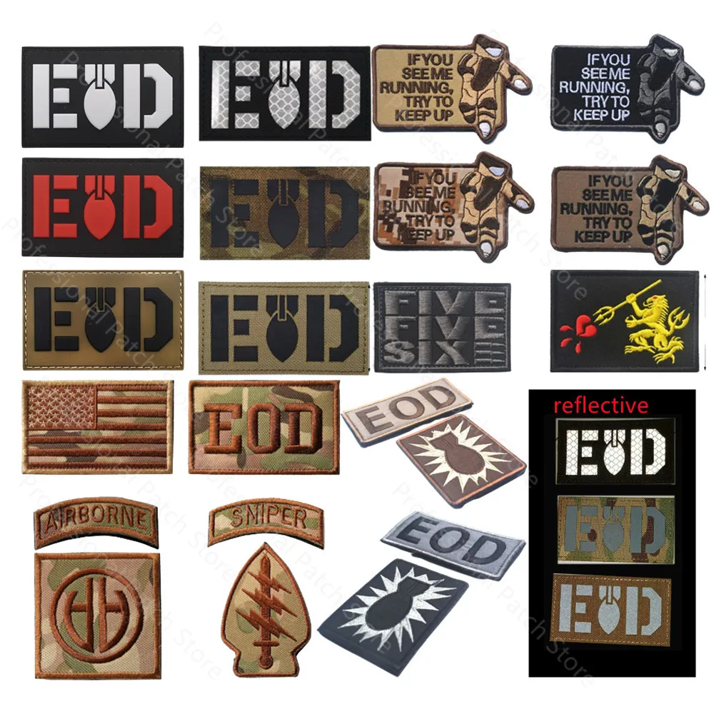 PVC-EOD-Infrared-IR-Multicam-Patches-Bomb-Hook-Patch-Reflective-Emblem ...