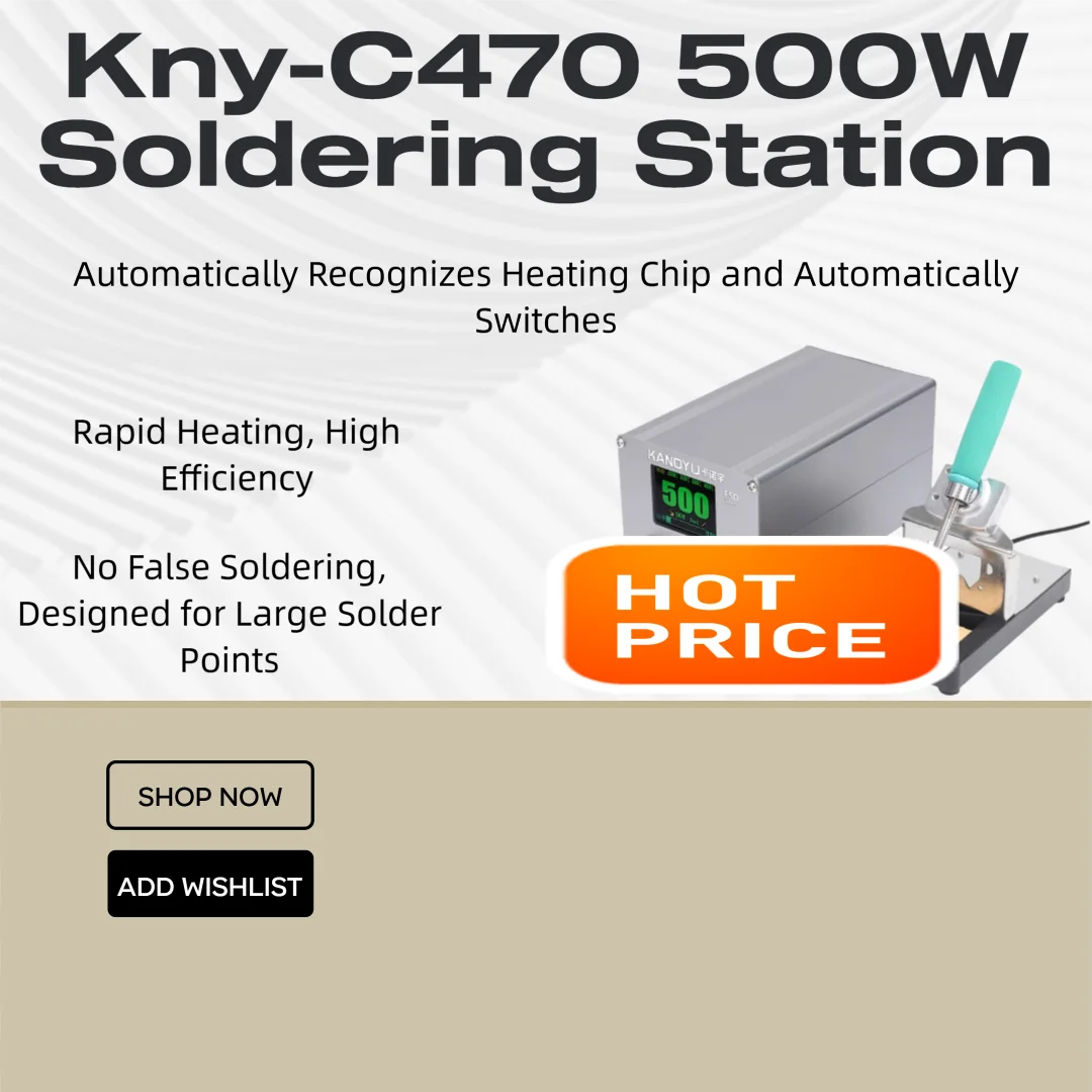 C470 soldering station, high-power 500W soldering iron, anti-static ...