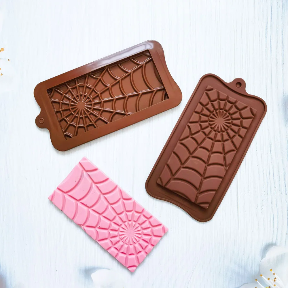 Spider-Web-Chocolate-Mold-Silicone-Waffles-Mould-Lattice-Shape-3D ...