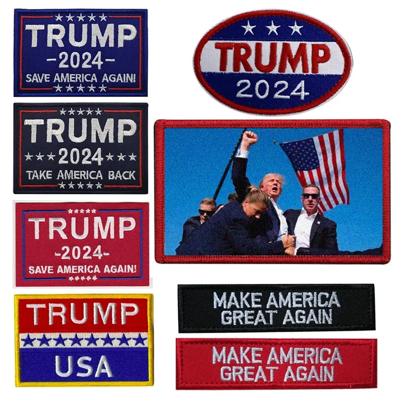 Donald-Trump-2024-MAGA-Patches-9x6cm-Save-America-Again-Make-America ...