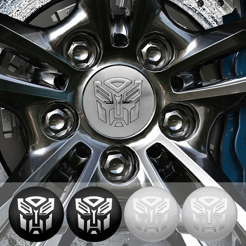 Alum-nio-Wheel-Center-Cover-Sticker-Autobots-Logo-Transformers-Badge ...