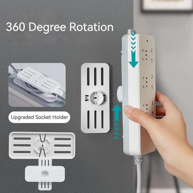 Self-Adhesive-Socket-Fixer-Desktop-Cable-Organizer-Wall-Hanging-Power ...