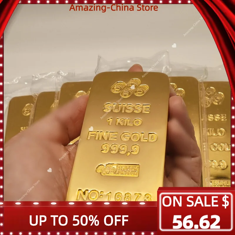 1-1-Original-Copy-Swiss-Gold-Bar-P1kilo-1000g-1KG-24k-Gold-Plated-Bar ...