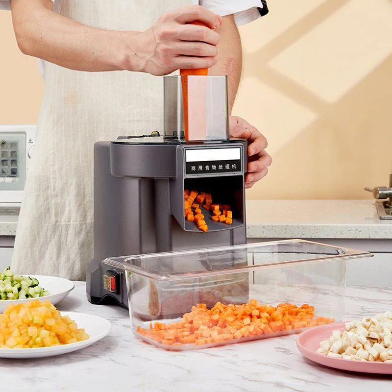 Commercial-Electric-Vegetable-Cutter-Fruit-Slicer-Tomato-Pieces-or-Cube ...