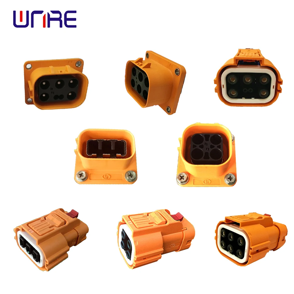 Conectores de corriente de alto voltaje, carcasa de plástico, enchufe ...