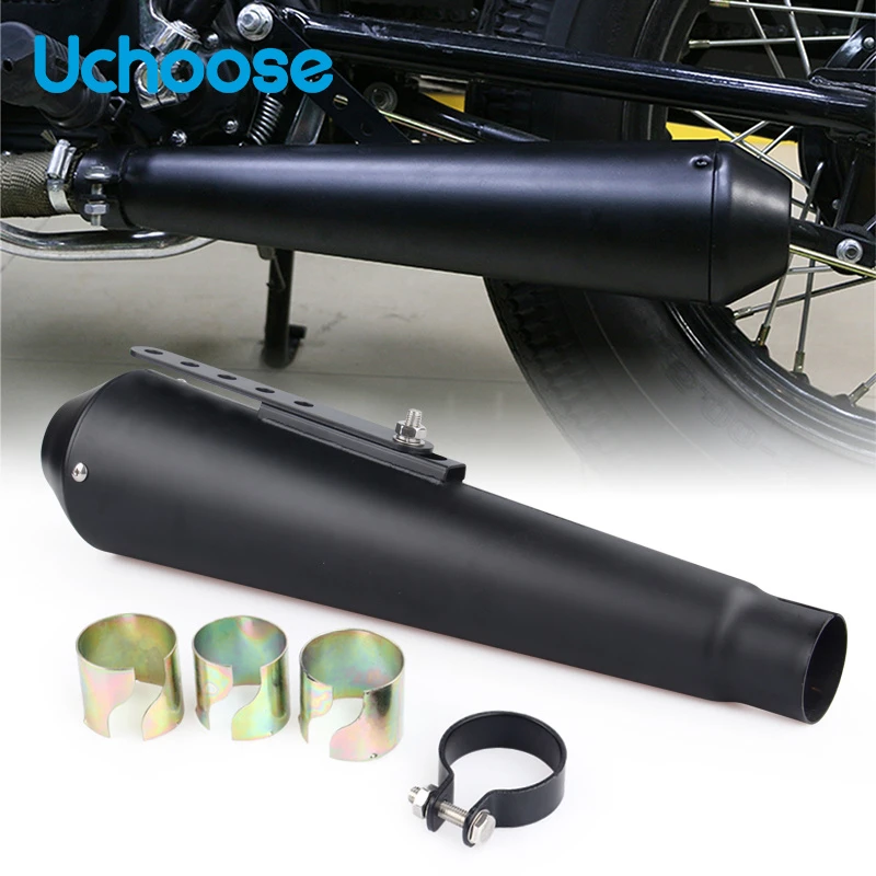 Motorcycle Cafe Racer Exhaust Mufflers Silencer Pipe With Sliding ...