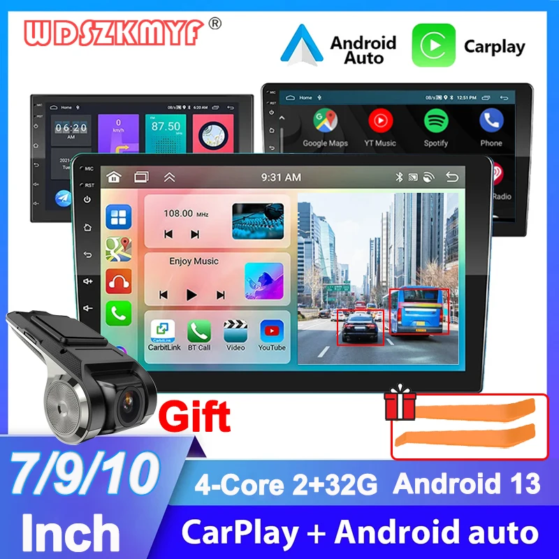 2-Din-Car-Audio-Android-13-Car-Radio-Androidauto-Carplay-Automotive ...