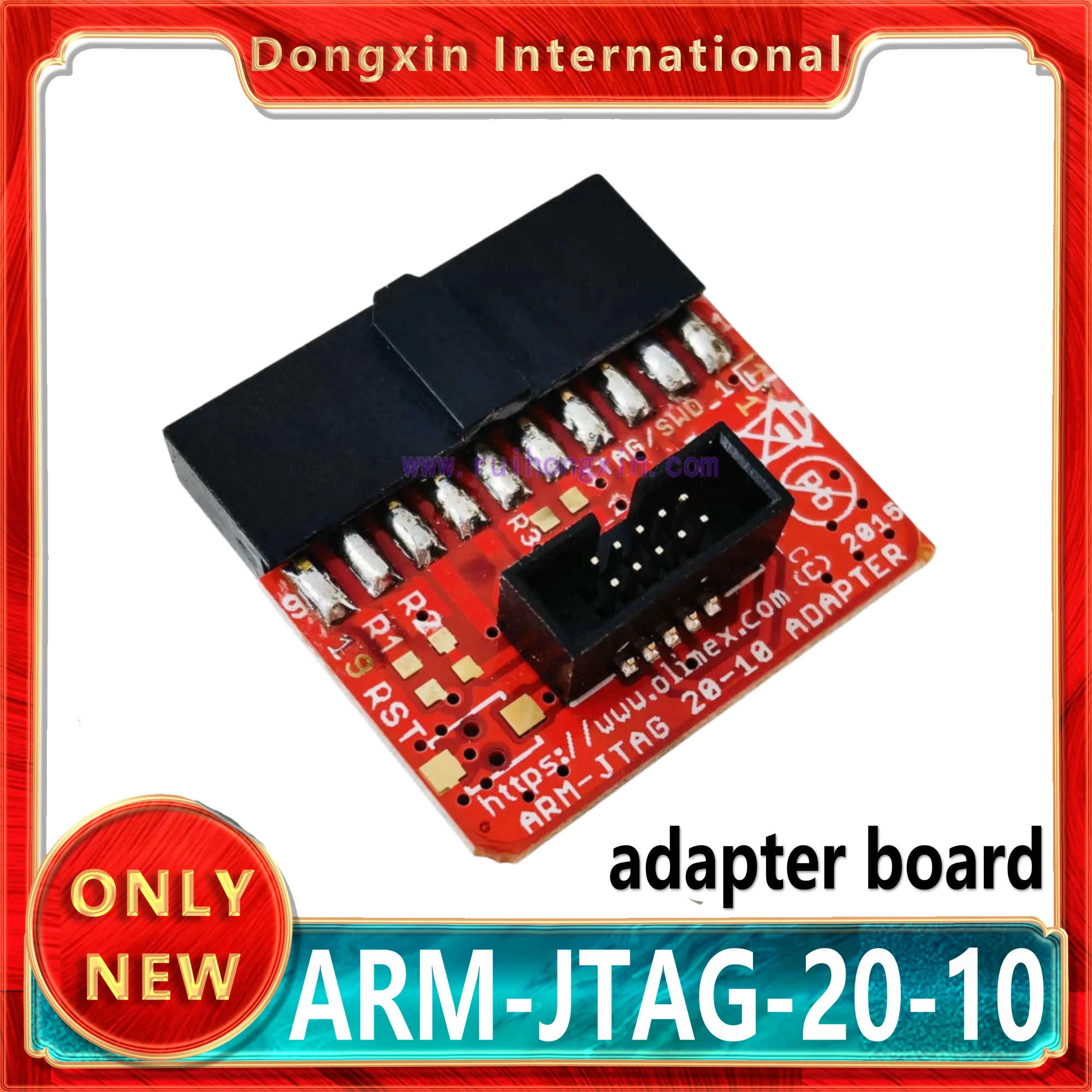 1to2 J-LINK ARM-JTAG-20-10 adapter board 2.54mm PIN 0.1 1.27mm jlink ...