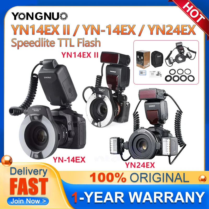 Yongnuo-Flash-Macro-YN14EX-II-YN24EX-YN24EX-E-TTL-para-Canon-EOS-1Dx ...