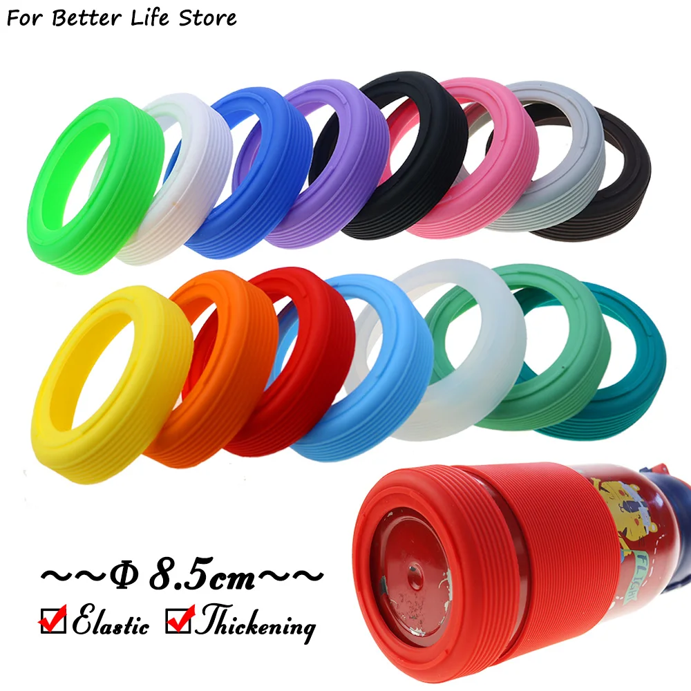 1Pc-8-5CM-21G-15-Colour-Threaded-Soft-Silicone-Cup-Bottom-Cover-Wear ...