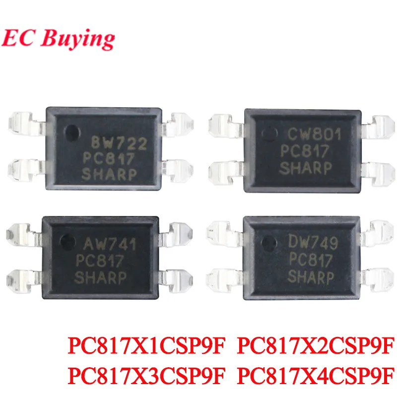 Optoacoplador-IC-para-SMD-4-Chip-A-B-C-D-engranaje-PC817-PC817C-817C ...
