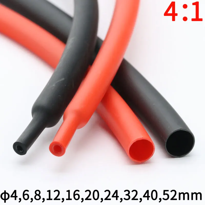 4:1 Heat Shrink Tube With Glue Thermoretractile Heat Shrinkable Tubing Dual Wall Heat Shrink ...