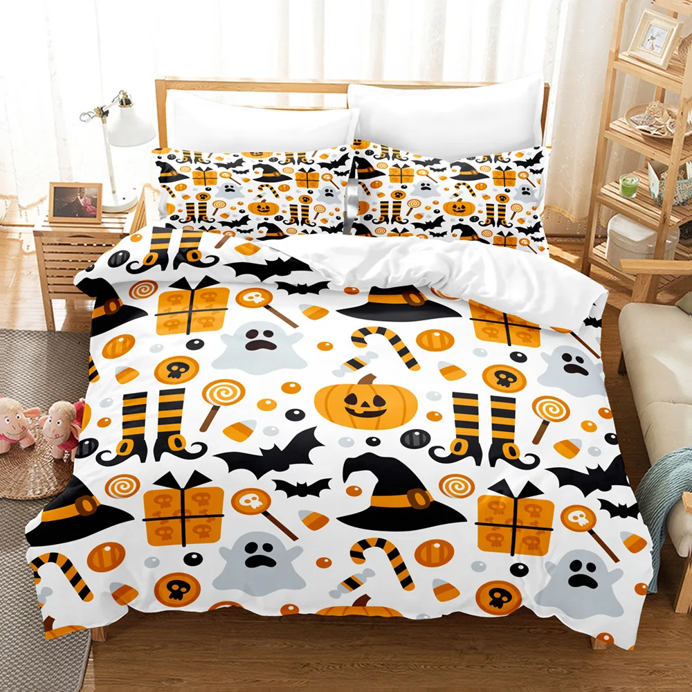 Halloween-Duvet-Cover-Cartoon-Pumpkin-Twin-Comforter-Cover-Lantern ...