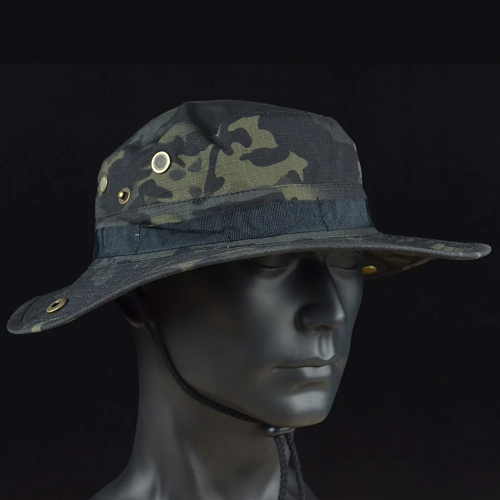 Mege-Tactical-Camouflage-Bonnie-Hat-US-Outdoor-Hiking-Panama-Summer-Sun ...