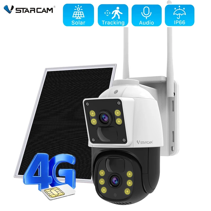 Vstarcam-4MP-4G-SIM-Card-Solar-Camera-Outdoor-Wireless-IP-Camera-PIR ...