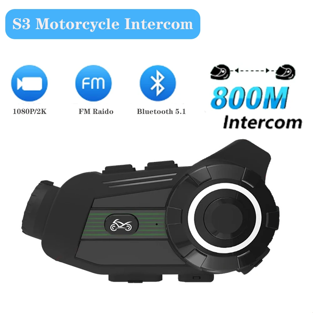 S3-Motorcycle-Intercom-Helmet-Bluetooth-Headset-With-1080P-2K-Camera ...