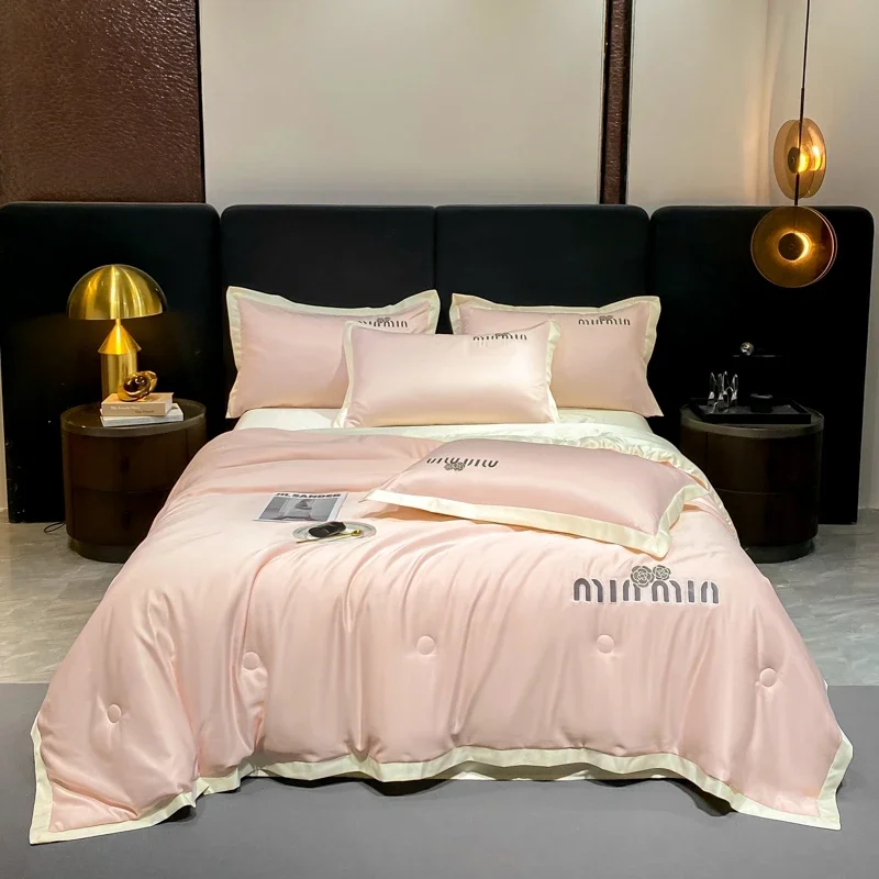 Lightweight-Cooled-Summer-Quilt-With-Cooling-Fabric-Home-Double-Sides ...