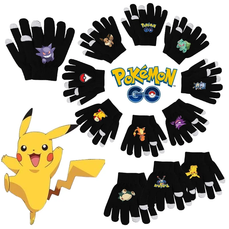 Pokemon-Pikachu-Children-s-Velvet-Gloves-Autumn-and-Winter-Cartoon ...