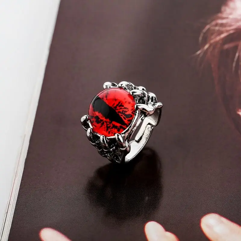 Demon Eye Skeleton Ring Male Trendsetter Domineering Single Student ...