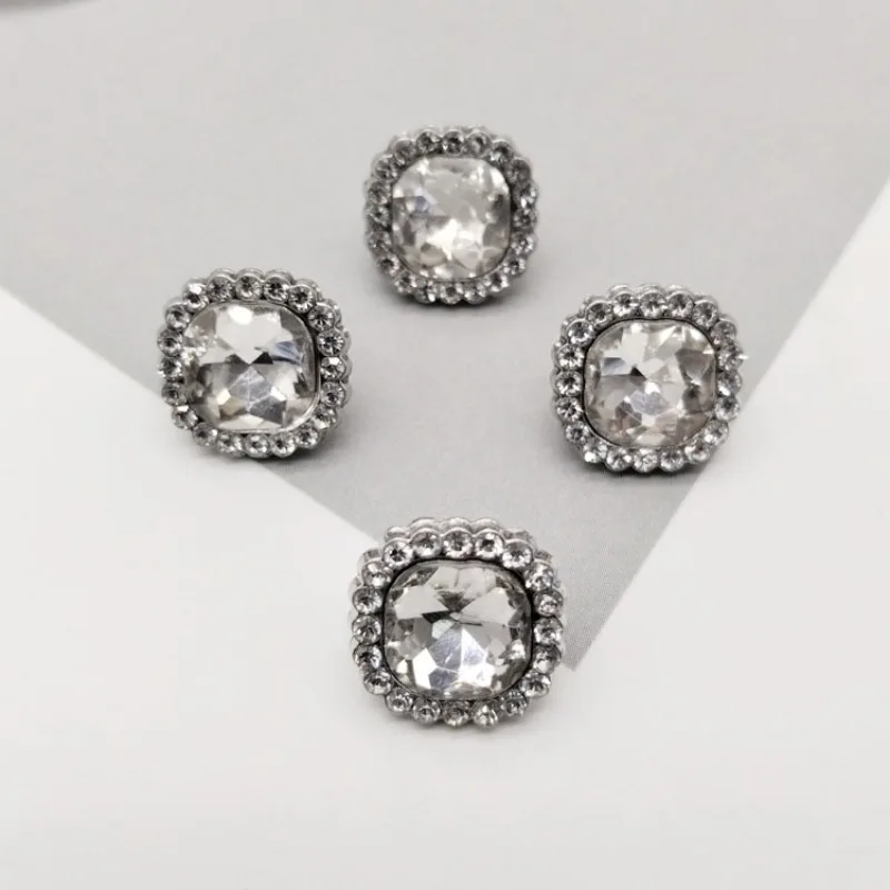 10-Pieces-Pretty-Diamond-Buttons-Fashionable-Rhinestone-12mm-Square ...
