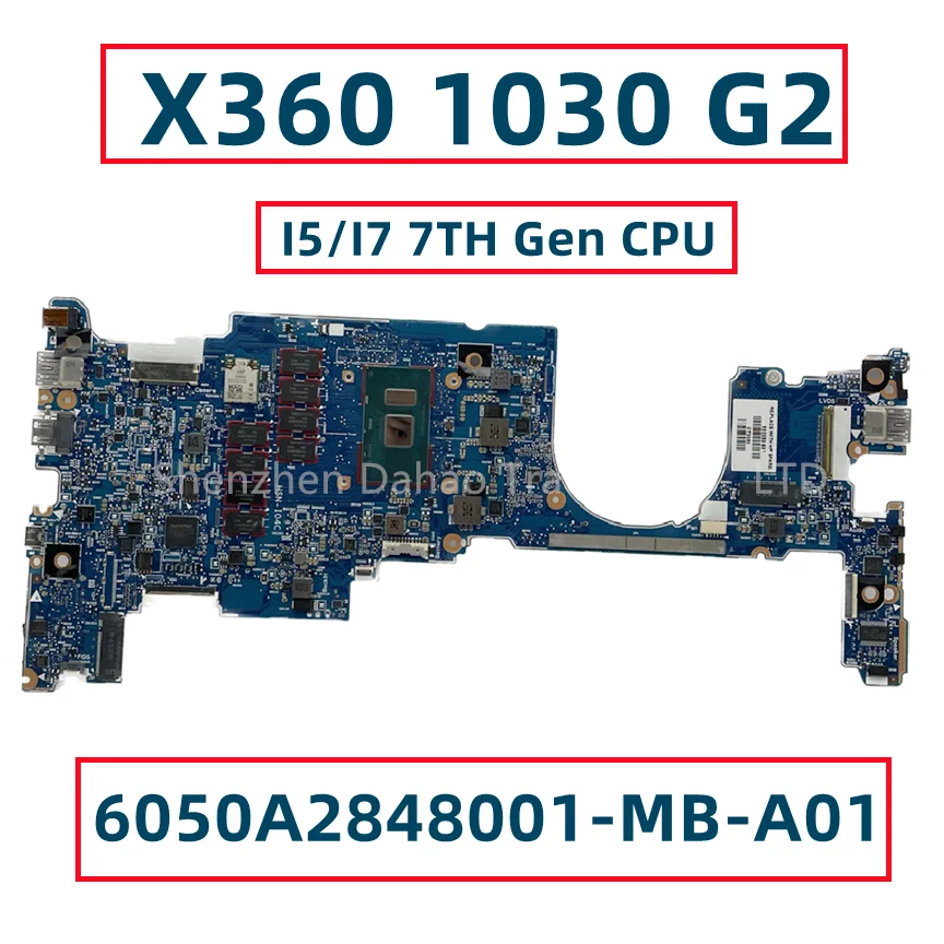 6050A2848001-MB-A01-For-HP-EliteBook-X360-1030-G2-Laptop-Motherboard ...
